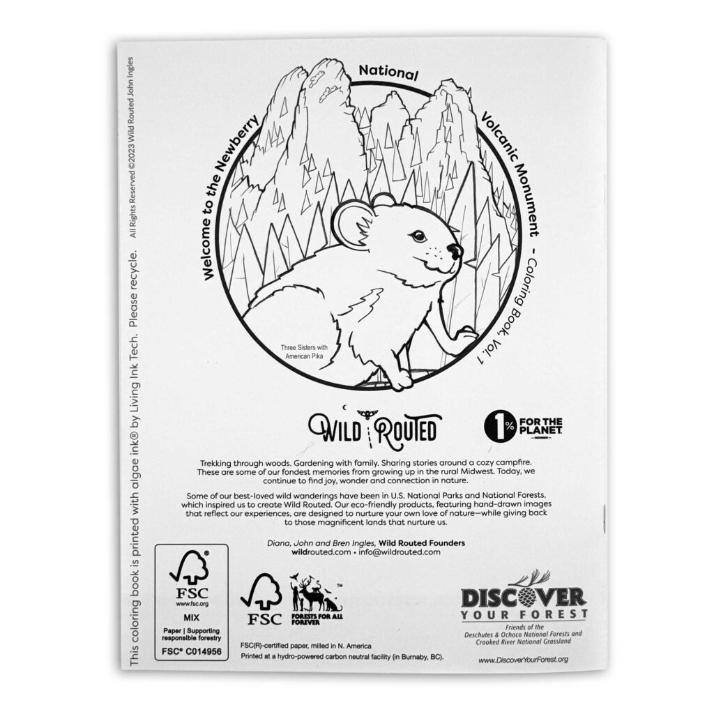 Newberry National Volcanic Monument Coloring Book - Discover Your Forest